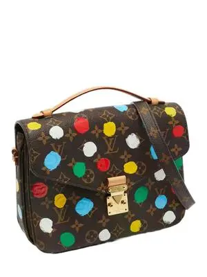 LOUIS VUITTON Pochette Métis Yayoi Kusama Painted Dots Shoulder Bag - Brown