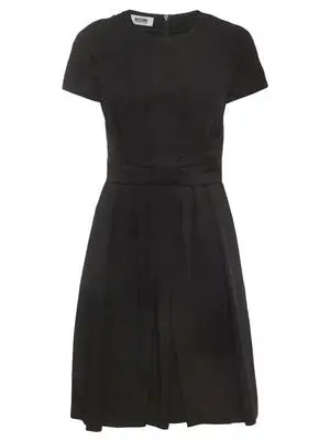 MOSCHINO Pleated Bow Midi Dress