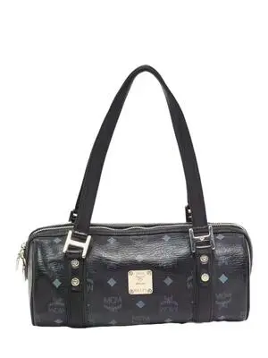 MCM Visetos Barrel Tote Bag