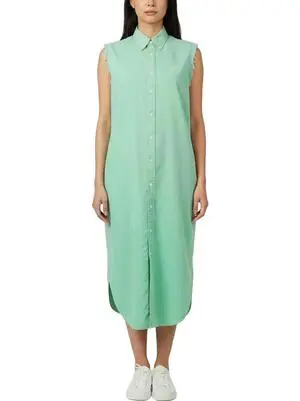 RALPH LAUREN Button-front Midi Dress