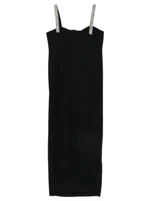 Marina Rinaldi Marmo Crystal-embellished Sleeveless Maxi Dress - Black