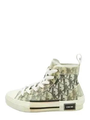 Dior B23 Oblique High Top Sneakers - White