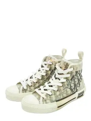 Dior B23 Oblique High Top Sneakers - White