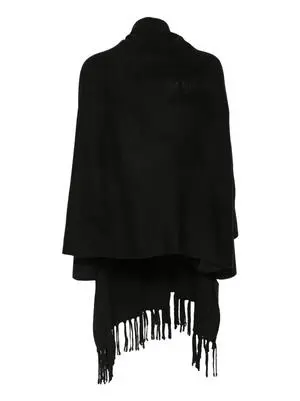 Alpha Studio Fringe-trim Cardigan - Black
