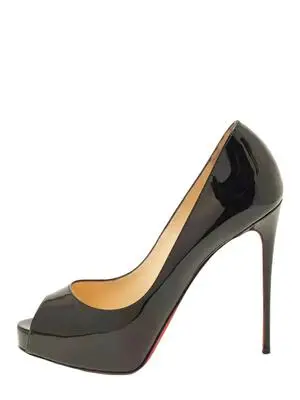 CHRISTIAN LOUBOUTIN New Very Prive Peep-toe Pumps - Black