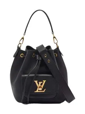LOUIS VUITTON Lockme Drawstring Bucket Bag - Black