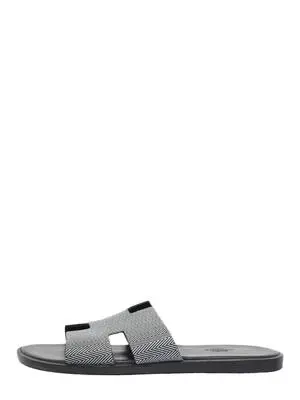 Hermès Izmir Zig-zag Slides - Black