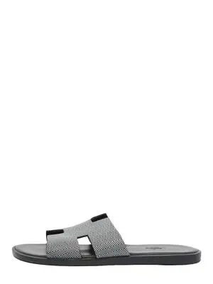 Hermès Izmir Zig-zag Slides - Black
