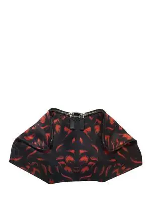 ALEXANDER MCQUEEN De Manta Tulip-print Clutch Bag