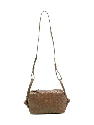 Bottega Veneta Small Loop Cross Body Bag Neutrals