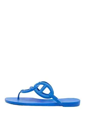 Hermès Egerie Chaine D'ancre Sandals - Blue