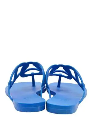 Hermès Egerie Chaine D'ancre Sandals - Blue