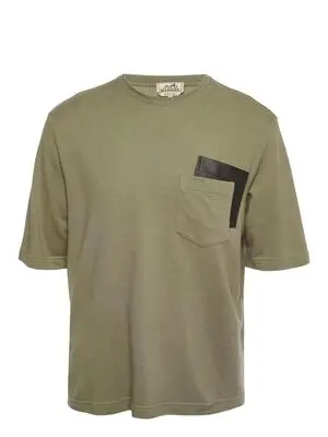 Hermès Overlapping-pocket T-shirt - Green