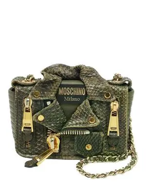 Moschino Moschino Biker Jacket Mini Bag Green