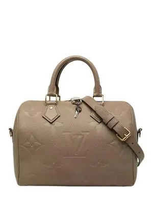 LOUIS VUITTON Monogram Empreinte Speedy Bandouliere 25 Satchel - Brown