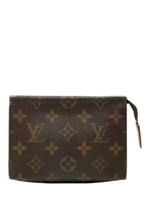 LOUIS VUITTON Monogram Canvas Toiletry Pouch - Brown