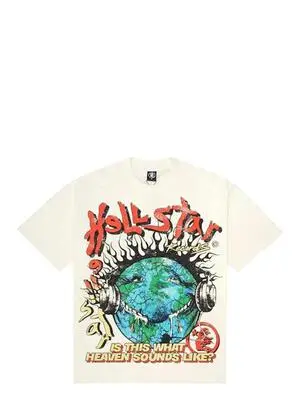 HELLSTAR Heaven On The Earth T-shirt - Cream