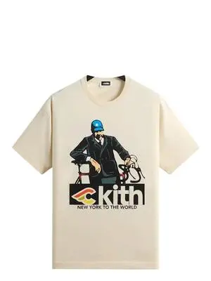 Kith X Cinelli Italo Lupi Tee Shirt - Sandrift
