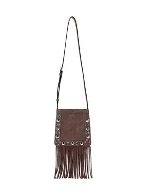 Valentino Garavani Small Suede Shoulder Bag - Brown