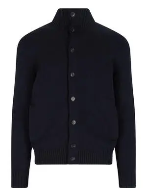 ZANONE Chioto" Virgin Wool Cardigan - Blue