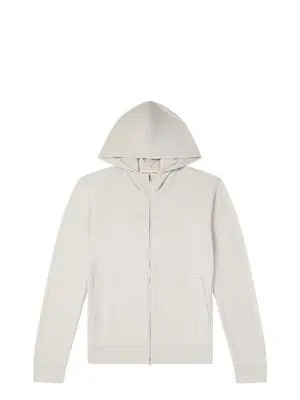 Orlebar Brown Mathers Wool-jersey Zip-up Hoodie - Neutrals