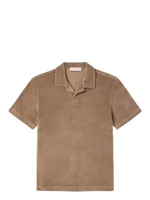 Orlebar Brown Orlebar Brown - Cotton-Terry Polo-Shirt - Men - Brown - S Brown