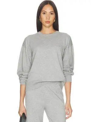 ETERNE Eterne Brock Cotton Cashmere Sweater In Grey.