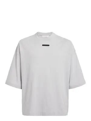 Fear Of God Cotton Boxy Merch T-shirt - Blue