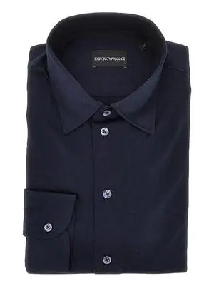 Emporio Armani Stretch Jersey Shirt An - Blue