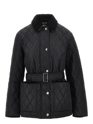 BURBERRY BURBERRY Quilted Nylon Jacket With Check Lining