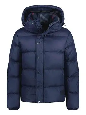 Burberry Long-sleeved Down Jacket - Blue