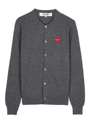 Comme Des Garçons Long-sleeve Cardigan - Grey