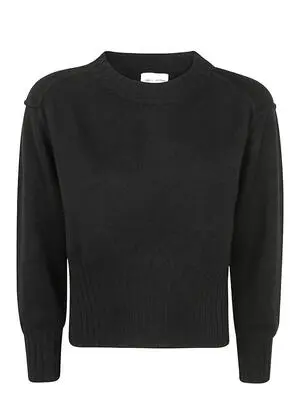 LOULOU DE SAISON LouLou De Saison Ribbed Knit Crew Neck Sweater