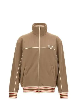 GOLDEN GOOSE Max Zipped Track Sweatshirt - Beige