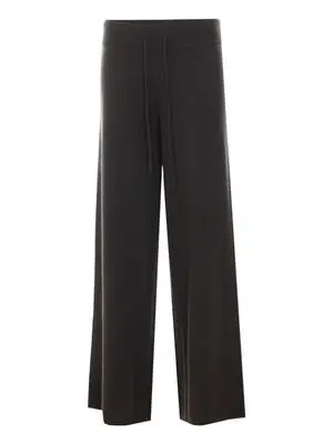 LISA YANG Sofi Drawstring Wide Leg Knitted Trousers - Dfe
