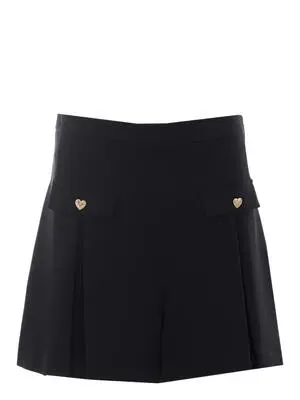 TWINSET Twinset Crêpe Shorts With Heart-Shaped Buttons