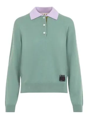 Marni Polo Neck Sweater - Green