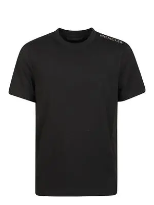 Moncler Logo Detailed Crewneck T-shirt - Black