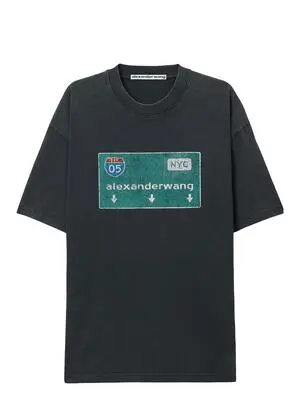 Alexander Wang Short-sleeved T-shirt - Washed Black