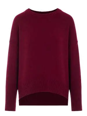 LISA YANG Lisa Yang Mila Crewneck Knitted Sweater Red
