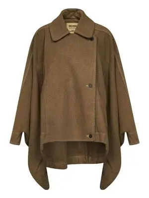 UMA WANG Long-sleeved Oversized Coat - Green