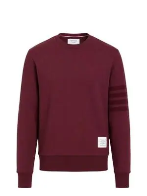 Thom Browne Thom Browne Long Sleeve 4-Bar Sweatshirt Wine Red