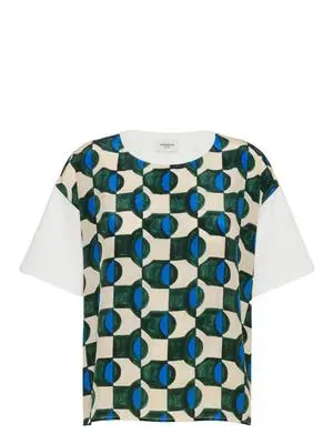 Max Mara Weekend Max Mara Geometric Print Crewneck T-shirt Green