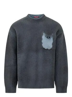 DIESEL® Long-sleeved Jumper - Black