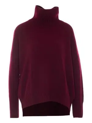 LISA YANG Lisa Yang Asymmetric Hem Mock Neck Sweater