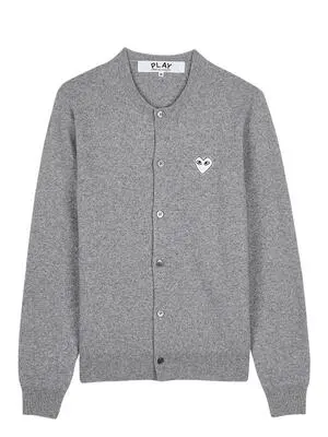 Comme Des Garçons Long-sleeve Cardigan - Grey