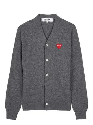 Comme Des Garçons Long-sleeve Cardigan - Grey