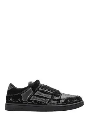 Amiri Western Skeleton Low-top Sneakers - Black
