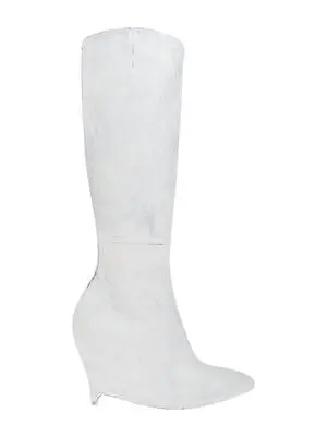 MAISON MARGIELA Wedge Heeled Zipped Boots - White