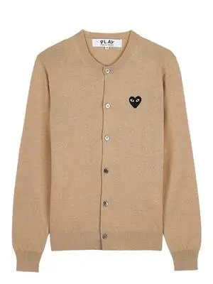 Comme Des Garçons Long-sleeve Cardigan - Beige